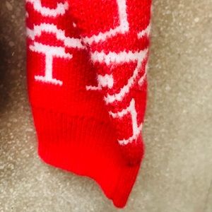 Express | Sweaters | Express Red Holiday Geometric Pullover Sweater Nwt ...